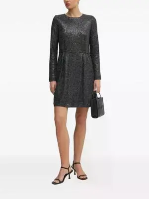 BENETTON Sequin Embellished Open Back Mini Dress