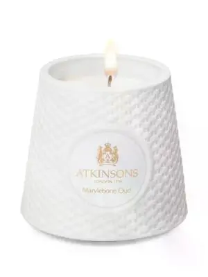 ATKINSONS Marylebone Oud Scented Candle - White