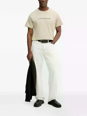 Michael Kors Logo-lettering T-shirt - Neutrals