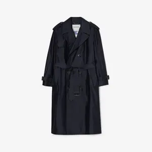 Burberry Long Silk Hoxton Trench Coat