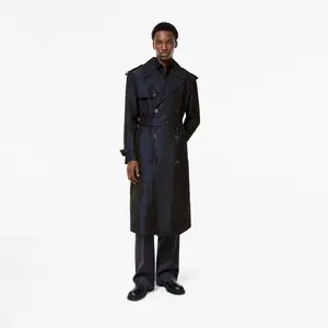 Burberry Long Silk Hoxton Trench Coat