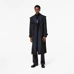Burberry Long Silk Hoxton Trench Coat