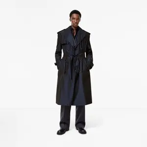 Burberry Long Silk Hoxton Trench Coat