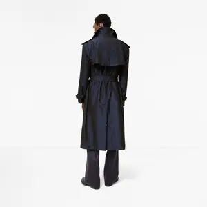 Burberry Long Silk Hoxton Trench Coat