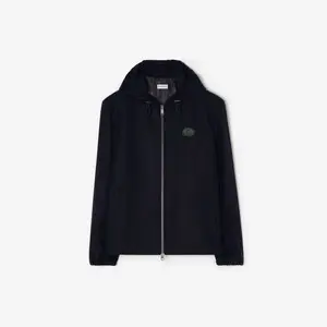 Burberry Cashmere Newport Hooded Jacket - Navy