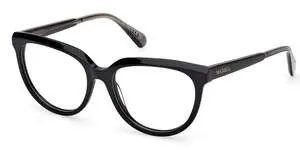 Max & Co. Mo5125 Oval Acetate Eyeglasses - Shiny Black