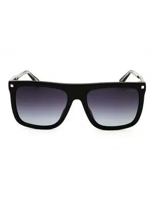POLAROID Rectangular Full Rim Sunglasses - Black/purple Gradient