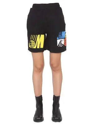 MARKET Logo-printed Bermuda Shorts