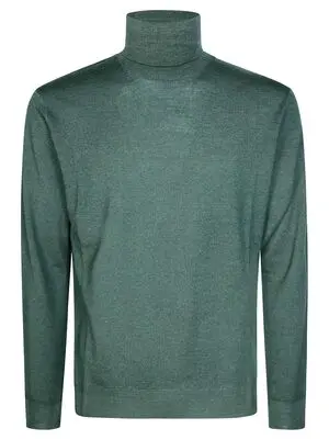 Altea Long-sleeve Merino Turtleneck Sweater - Verde