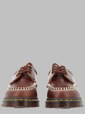 Dr. Martens Classic Leather Loafers With Contrast Stitching