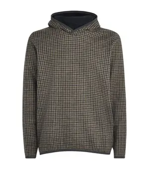 Sease Virgin Wool-blend Check Hoodie