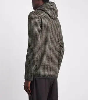Sease Virgin Wool-blend Check Hoodie