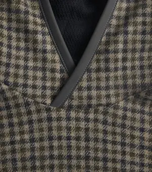 Sease Virgin Wool-blend Check Hoodie