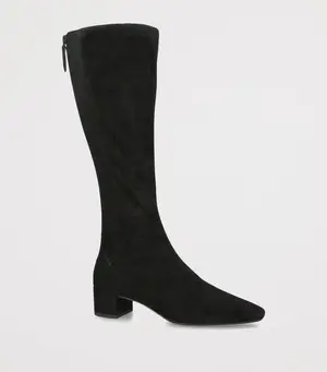 AQUAZZURA Suede Saint Honor Knee-high Boots 35