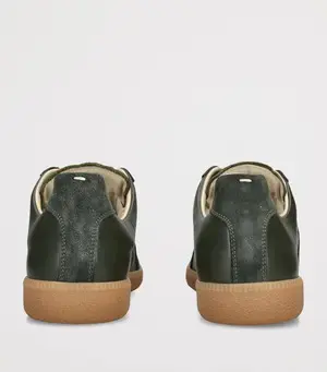 MAISON MARGIELA Leather-suede Replica Sneakers - Green