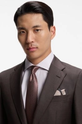 BOSS Two-piece Slim-fit Suit In Italian Virgin Wool