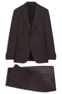 BOSS Two-piece Slim-fit Suit In Italian Virgin Wool