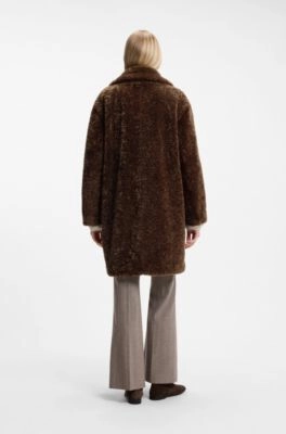 BOSS Teddy Coat With Adjustable Collar