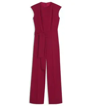 Hugo Crepe Jumpsuit With Belt