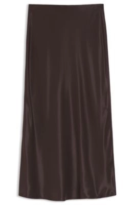 BOSS Midi-length A-line Skirt In Lustrous Fabric