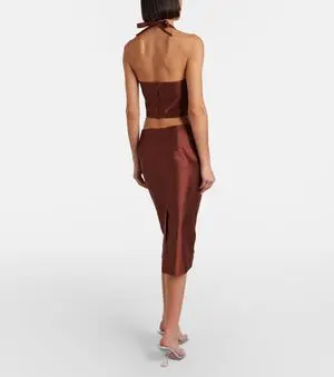 SHUSHU/TONG Embellished Slip Skirt