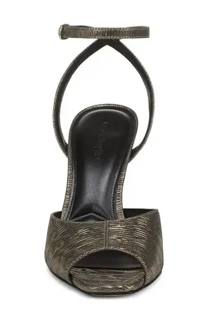 FAVORITE DAUGHTER Yamine Ankle Strap Stiletto Sandal - Gold