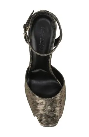FAVORITE DAUGHTER Yamine Ankle Strap Stiletto Sandal - Gold
