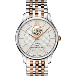 TISSOT Tradition Automatic Two-tone Stainless Steel Watch - Silver