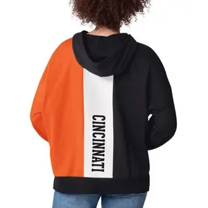 STARTER Cincinnati Bengals Power Move Long Sleeve Pullover Hoodie