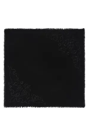 Zadig&Voltaire Stevie Strass Western Cashmere Scarf - Black