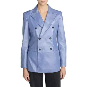 FRAME Boulevard Leather Blazer