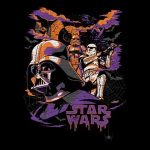 STAR WARS Distressed Halloween Dark Side T Shirt