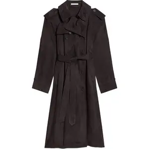 Helmut Lang Fluid Microsuede Trench Coat