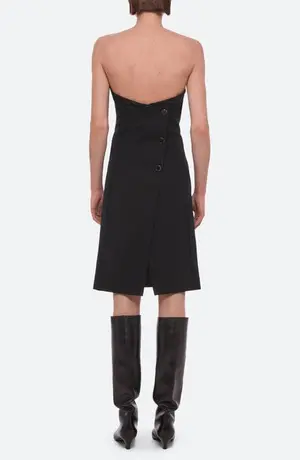 Helmut Lang Wool Gabardine Blazer Mini Dress