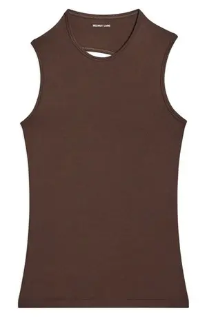 Helmut Lang Asymmetrical Cutout Tank Bark