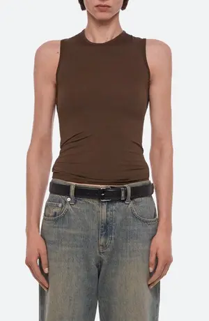 HELMUT LANG Helmut Lang Asymmetrical Cutout Tank Top