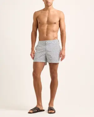Orlebar Brown Setter Luminis Shorter-length Tailored-fit Swim Shorts - White Sand