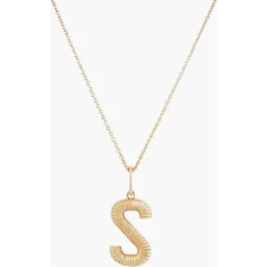 Mejuri Bold Letter Pendant Necklace - Q