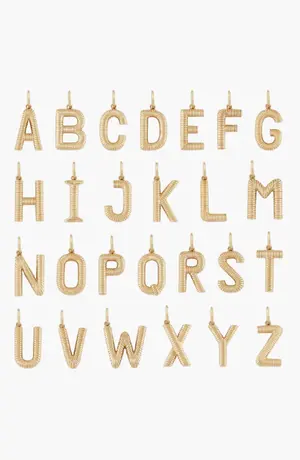 Mejuri Bold Letter Pendant Necklace