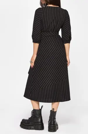 DISTURBIA Kallista Midi Wrap Dress