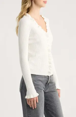 Mango Azucena Cardigan - Ecru