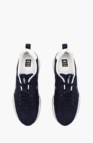 Cavalinho Sport Low-top Leather And Fabric Sneakers - Navy