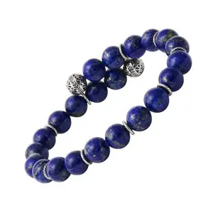 JAN LESLIE Sterling Silver Gemstone Bead Bracelet - Blue