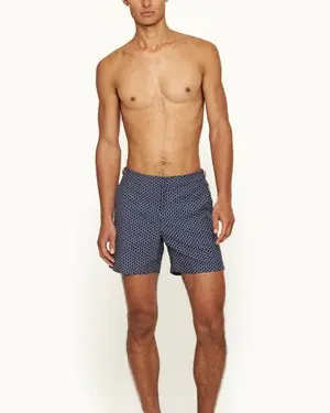 Orlebar Brown Bulldog Jacquard Mid-length Swim Shorts