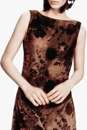 Anna Sui Dahlia Tulle Knit Asymmetrical
