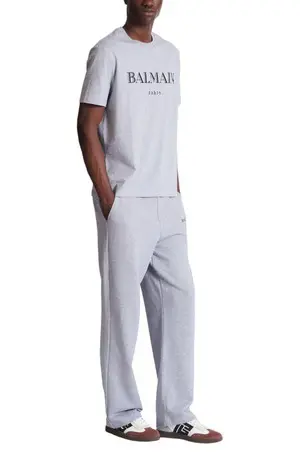 Balmain T-shirt With Print - Grey