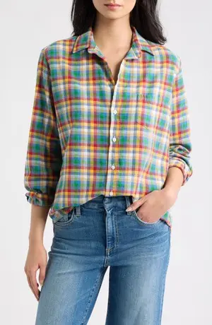 Frank & Eileen Eileen Checked Cotton Flannel Shirt - Multi Check Flannel