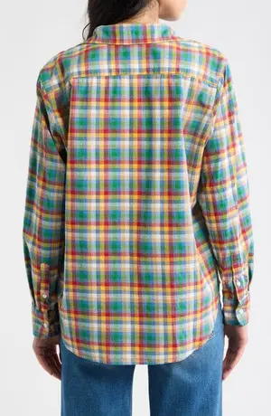 Frank & Eileen Eileen Checked Cotton Flannel Shirt - Multi Check Flannel