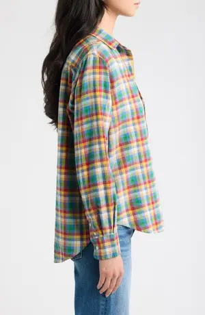 Frank & Eileen Eileen Checked Cotton Flannel Shirt - Multi Check Flannel