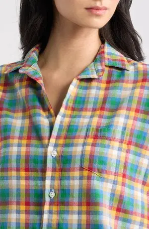 Frank & Eileen Eileen Checked Cotton Flannel Shirt - Multi Check Flannel